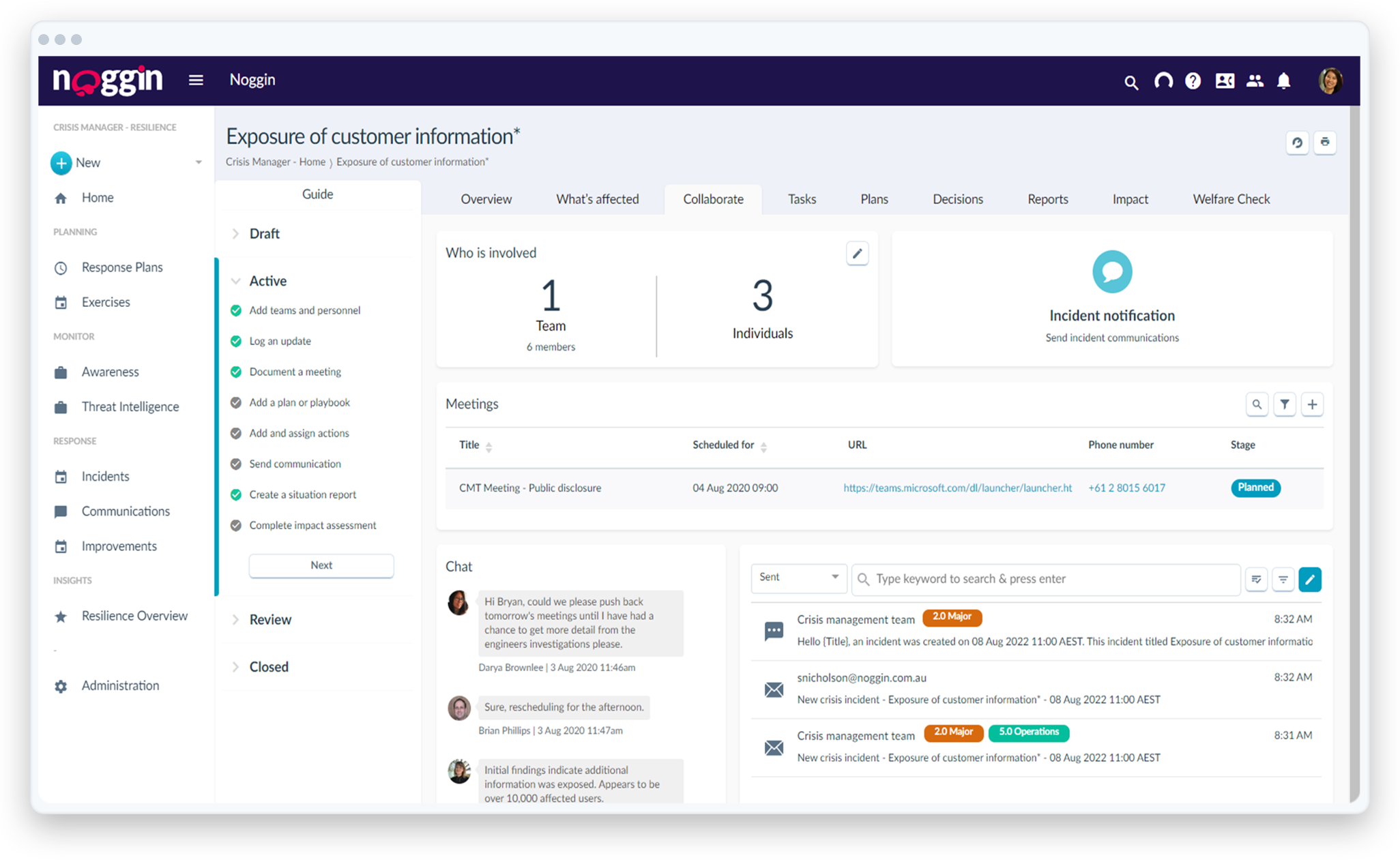 Award-Winning Crisis Communications Software | Noggin Resilience